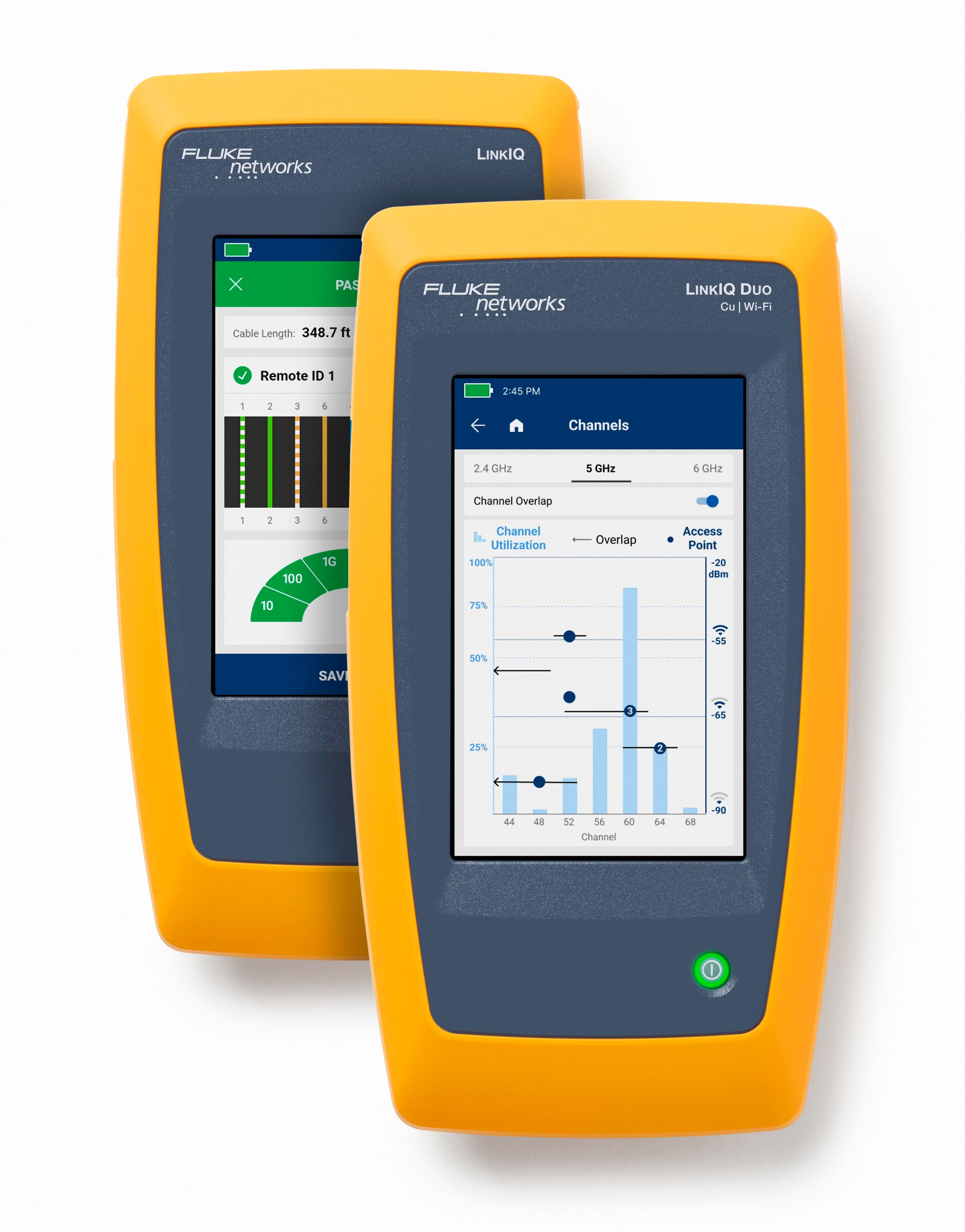 Fluke Networks LinkIQ™ Duo Kit - Cable+Wi-Fi+Network Tester ...